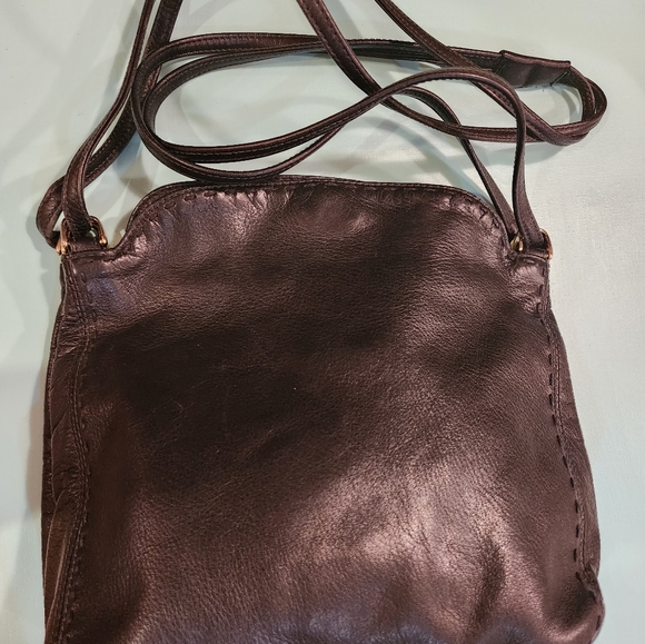 Ganson | Bags | Black Ganson Leather Crossbody Handbag | Poshmark